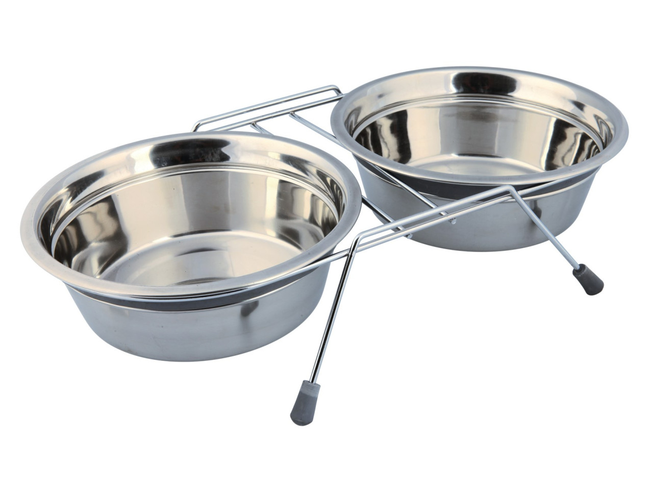 Set 2 Castroane Inox Cu Suport Metalic, 2x1.5 l/21 cm/44x10x23 cm ...