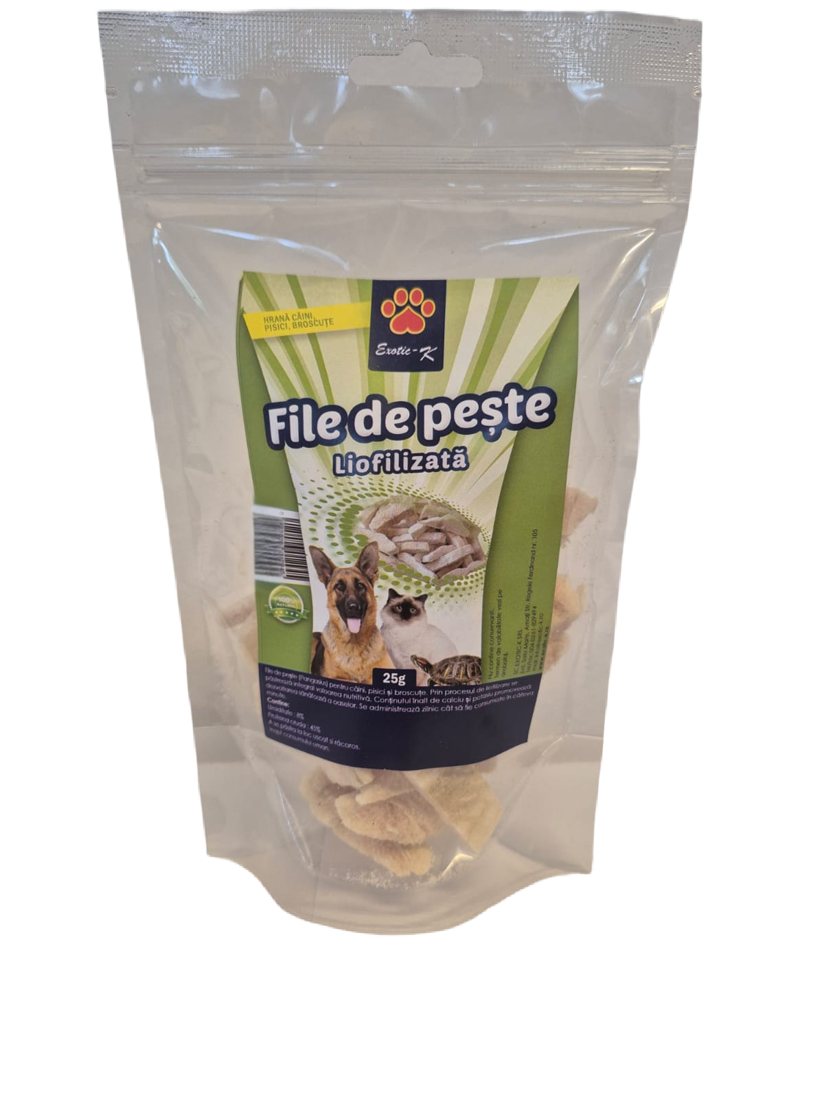 Exo File de Peste Liofilizat, 25g - Exotic-K