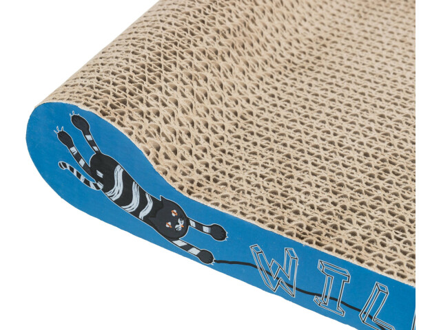 Carton Scratch me Wild Cat 41x7x24 cm Albastru 48000 - Exotic-K