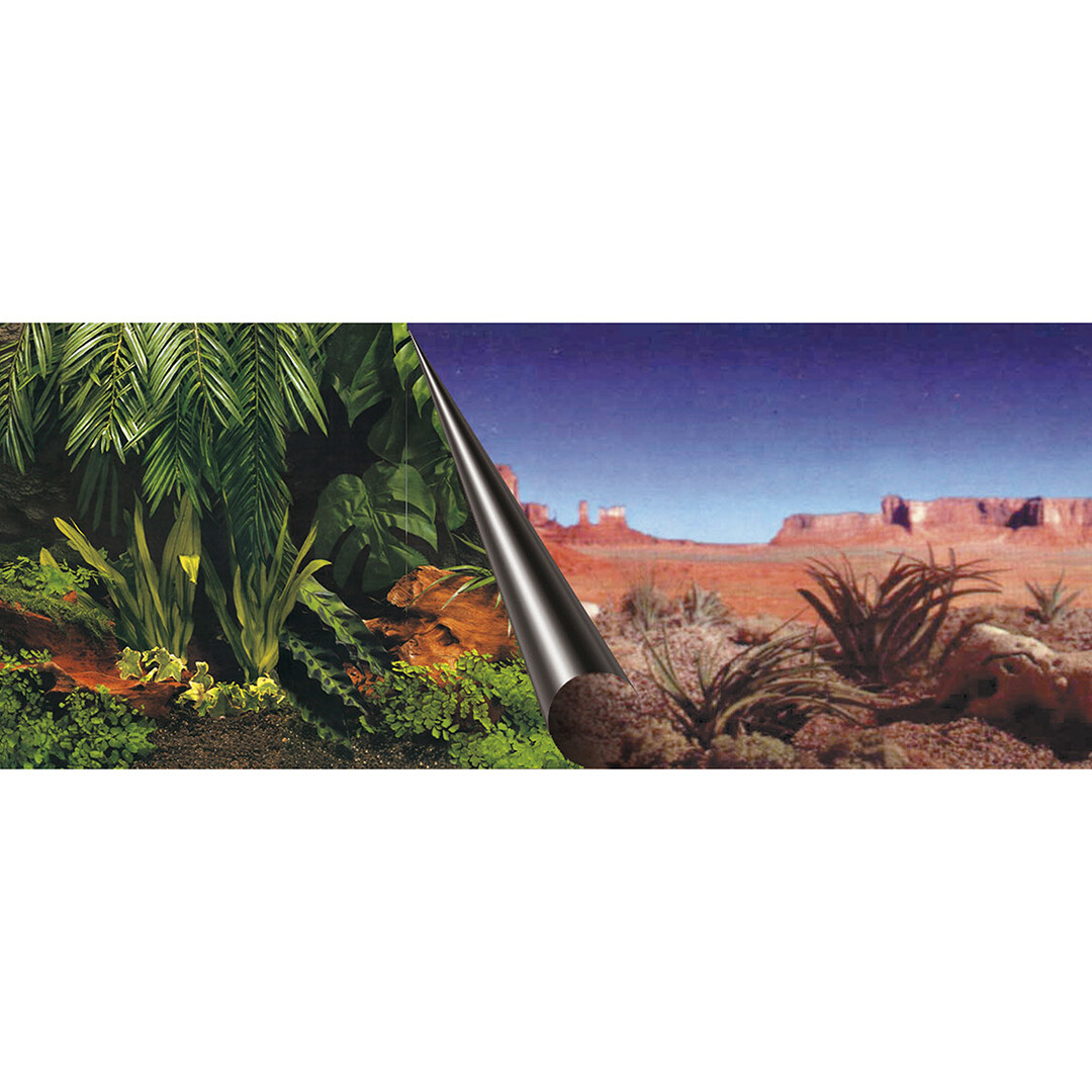 Fundal acvariu jungla si desert 80x40cm L241/109090 - Exotic-K